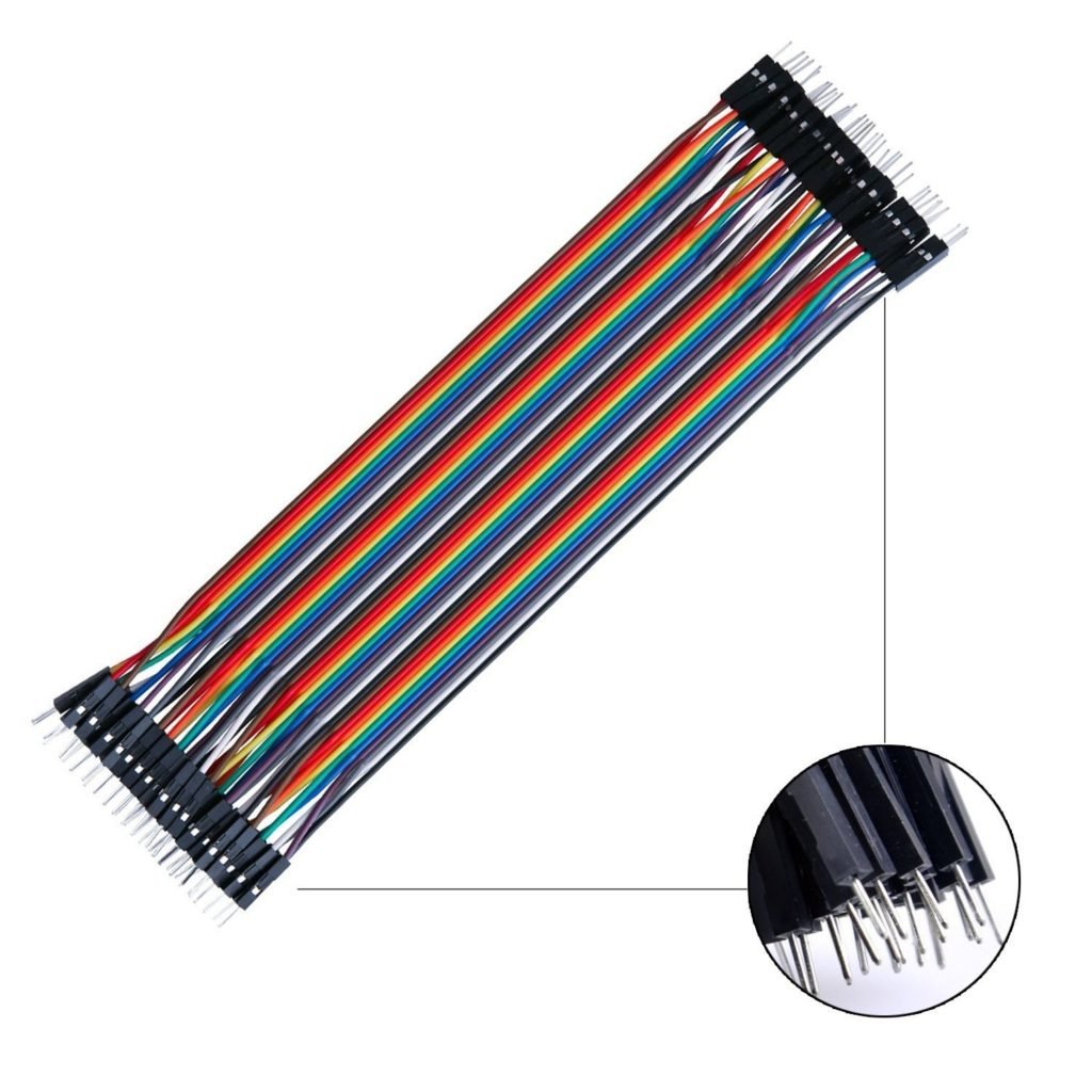 Cables Jumper Wires 1 pin 10CM Macho a Hembra 40 Pcs – Fcelectronik.com